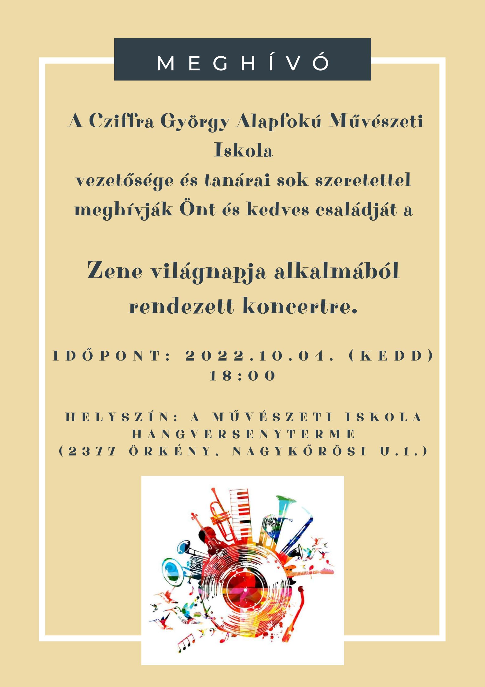 Meghívó a Zene világnapja alkalmából rendezett koncertre – Cziffra ...